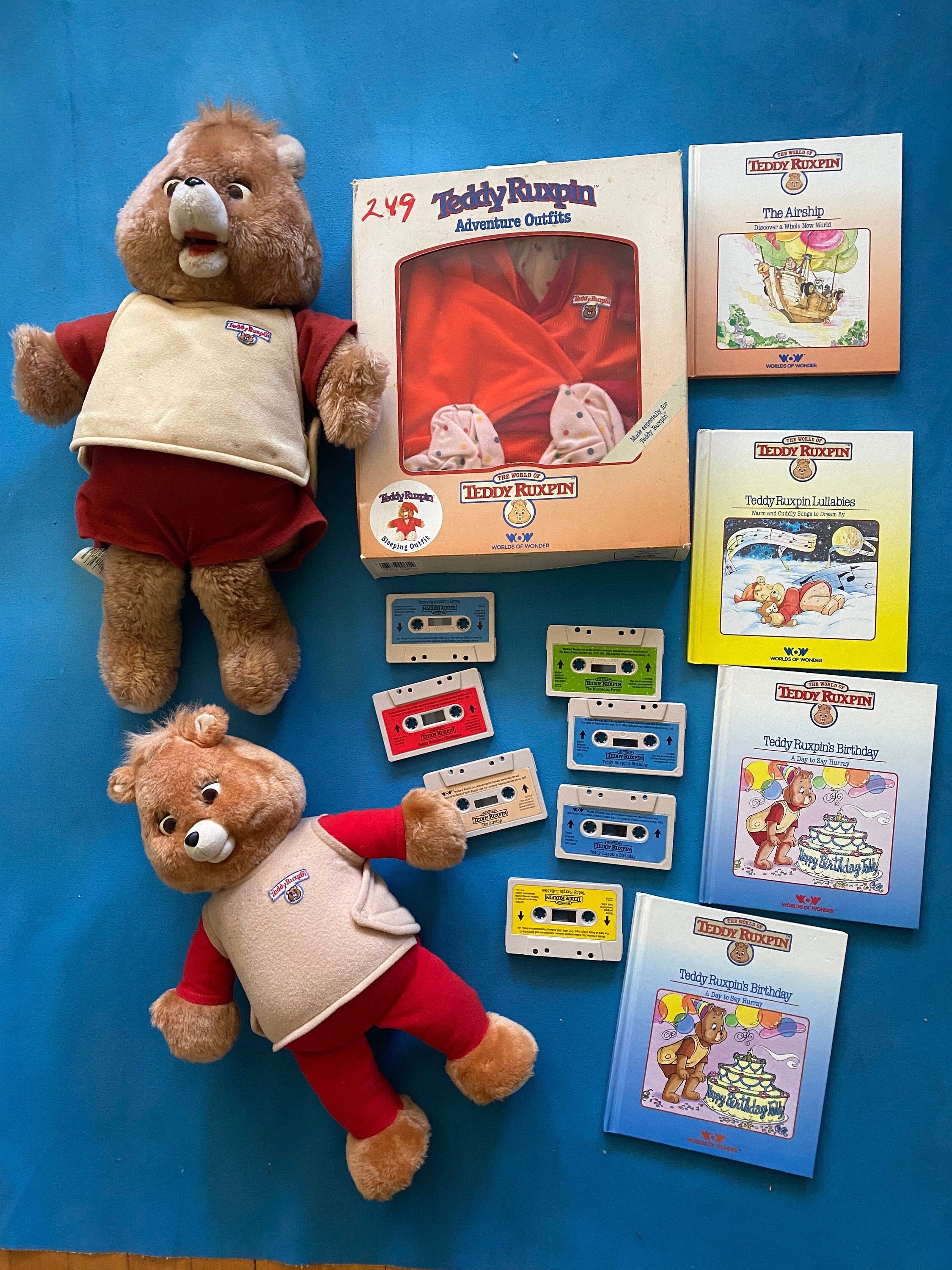 Teddy Ruxpin Mattel 2 Bears W Tapes Books Outfit MIB - Etsy Australia