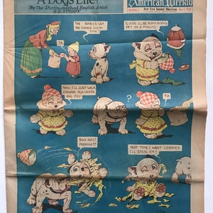 Cartoon Character Bonzo 1926 American Weekly Newspaper Comic Strip ...