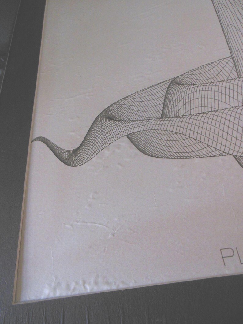 Graphic Math Op Art Trigonometry Drawing Plot of F SIN R/R - Etsy