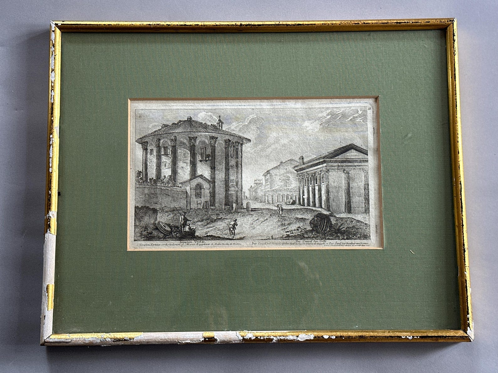 Antique 18C Temple of Cybele Classical Roman Architectural Print - Etsy