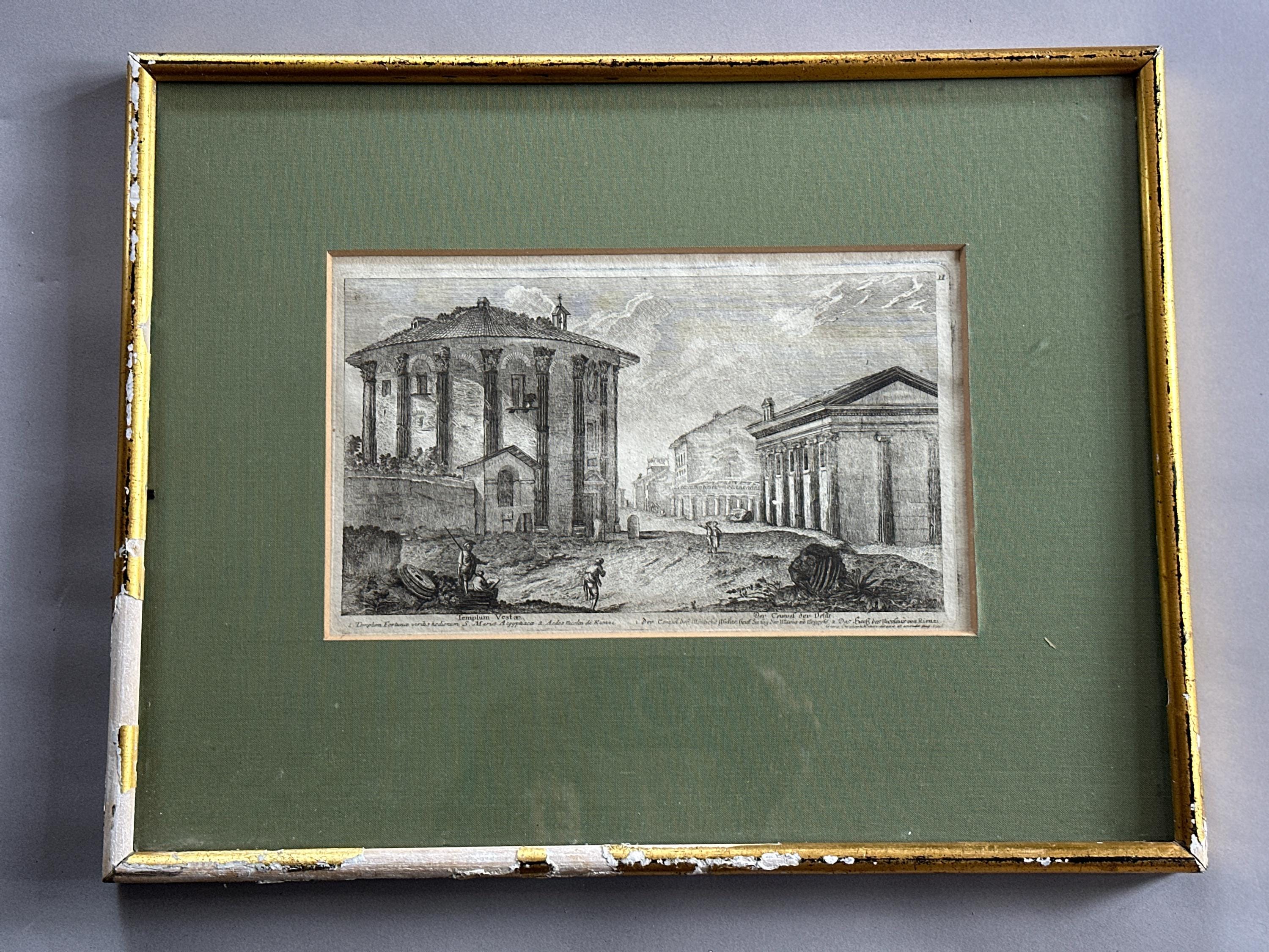 Antique 18C Temple of Cybele Classical Roman Architectural Print - Etsy
