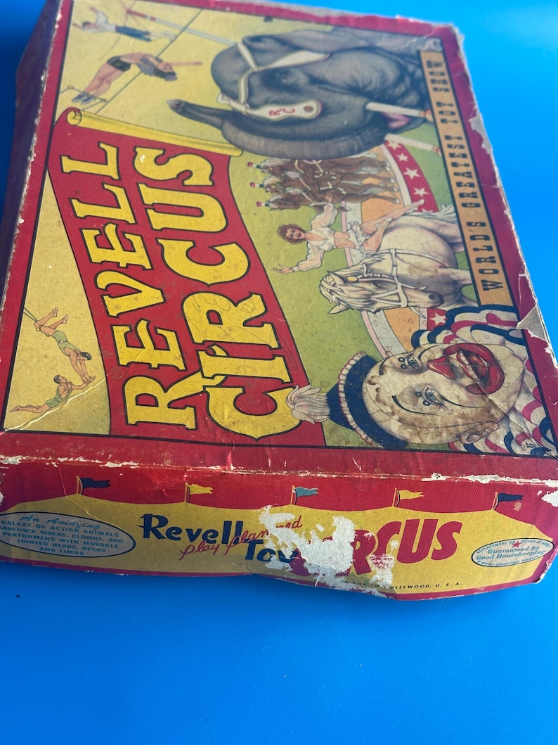 Vintage Revell Toy Circus Animals Figures in Box - Etsy
