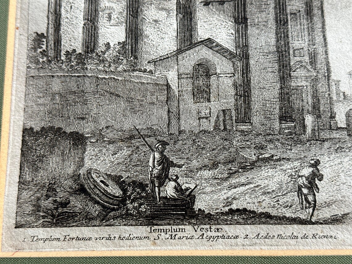Antique 18C Temple of Cybele Classical Roman Architectural Print - Etsy