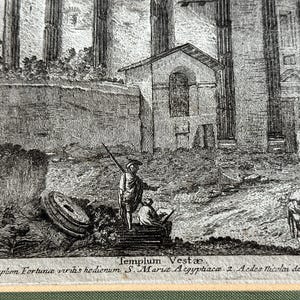 Antique 18C Temple of Cybele Classical Roman Architectural Print - Etsy