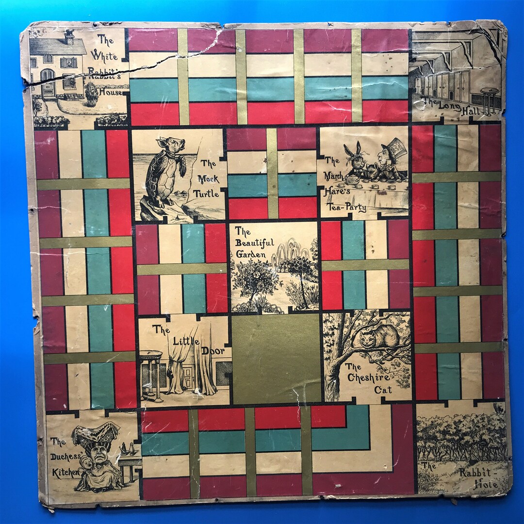 Unusual Vintage Alice in Wonderland Game Board Perhaps - Etsy