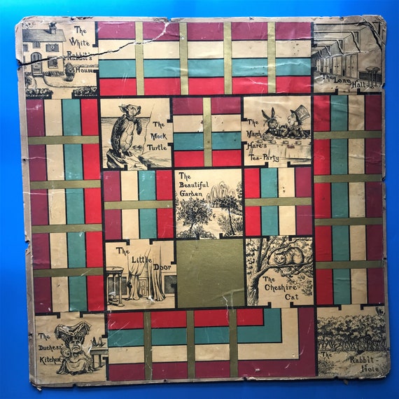 Unusual Vintage Alice in Wonderland Game Board Perhaps | Etsy
