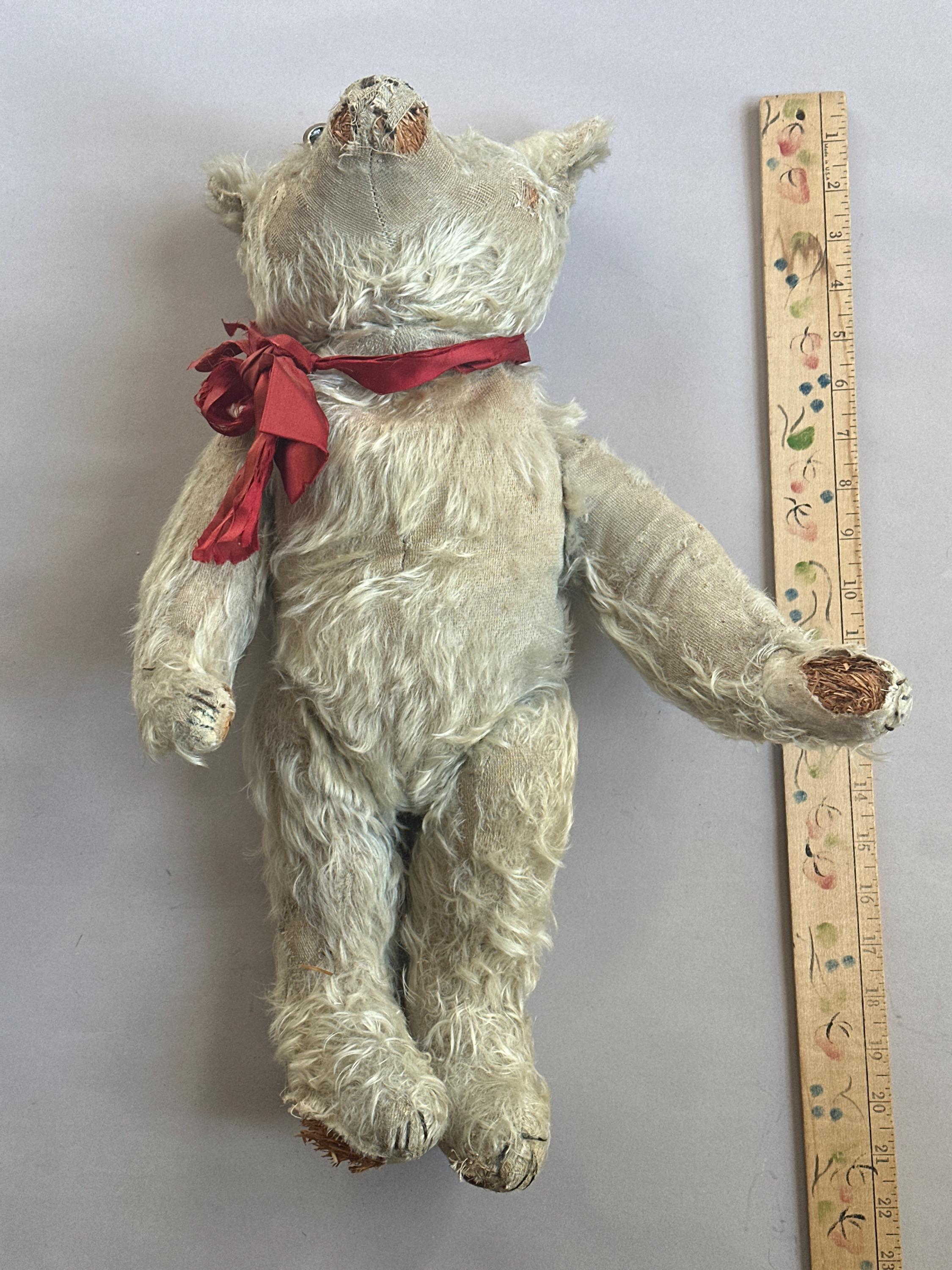 Antique German Jopi White 19" Teddy Bear With Swiss Music Box in Tummy ...