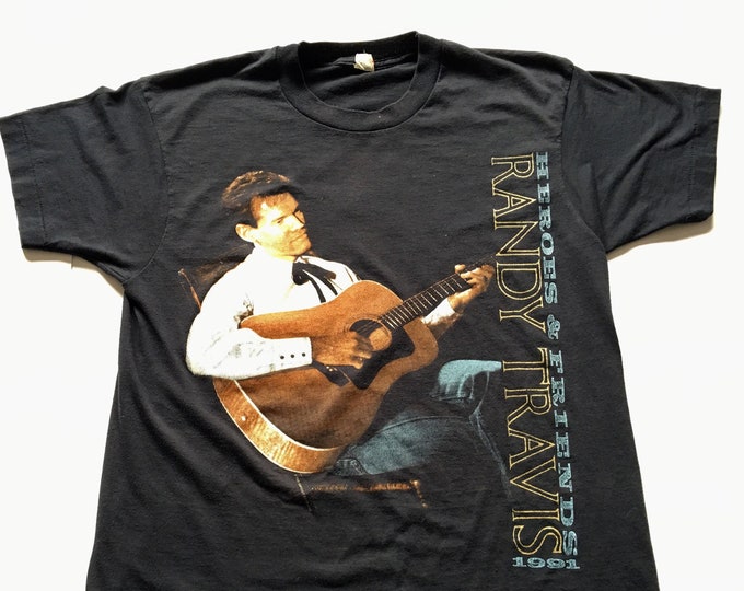 1991 RANDY TRAVIS HEROES & Friends Single Stitch Double Sided - Etsy