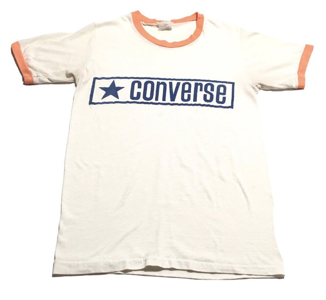 1970s/80s CONVERSE Classic Logo Threadbare Single Stitch - Etsy