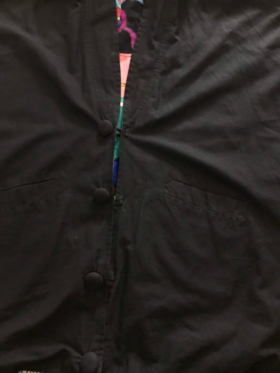 1990s Colorful Patchwork Reversible Vintage Jacket //… - Gem