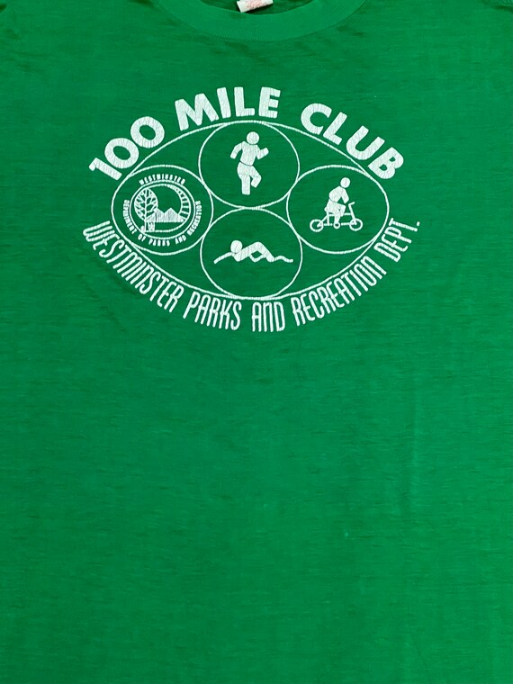 1980s Collegiate Pacific 100 Mile Club Threadbare Sin… - Gem