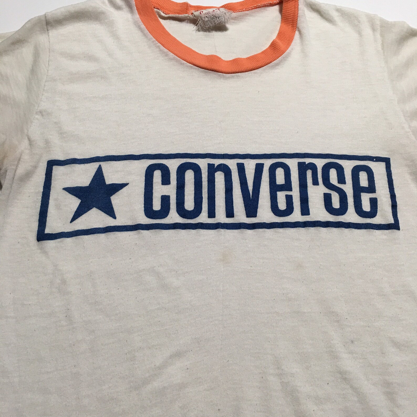 1970s/80s CONVERSE Classic Logo Threadbare Single Stitch - Etsy