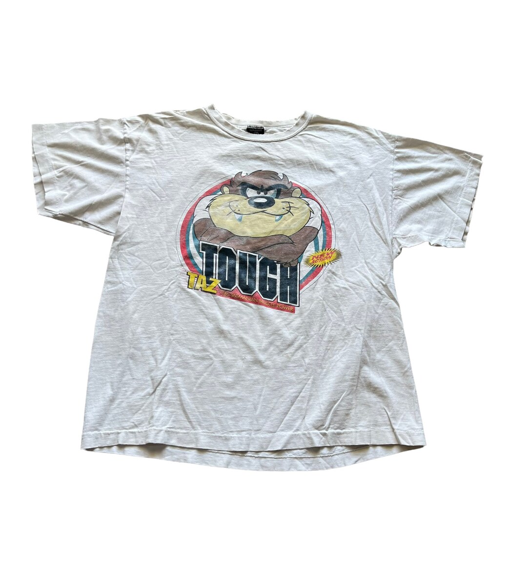 1990s TAZ LOONEY TUNES Tasmanian Muscle Power New Action Taz Tough ...