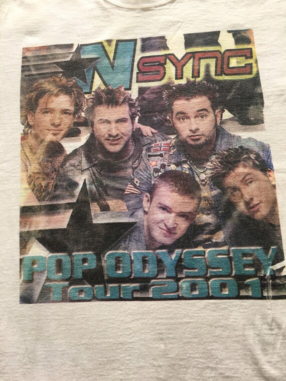 2001 NSYNC POP ODYSSEY Double Sided Vintage Tour T Sh… - Gem