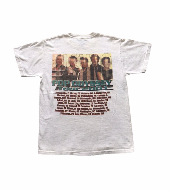 2001 NSYNC POP ODYSSEY Double Sided Vintage Tour T Sh… - Gem