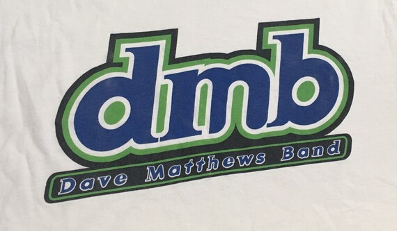 1990s DMB DAVE MATTHEWS Band Distressed Vintage T Shi… - Gem