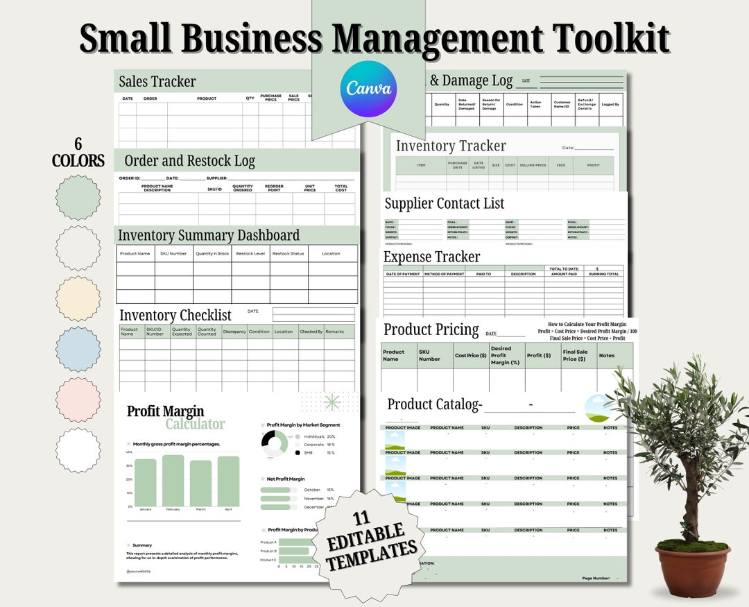 Small Business Management Toolkit for Sellers Bundle for Business ...