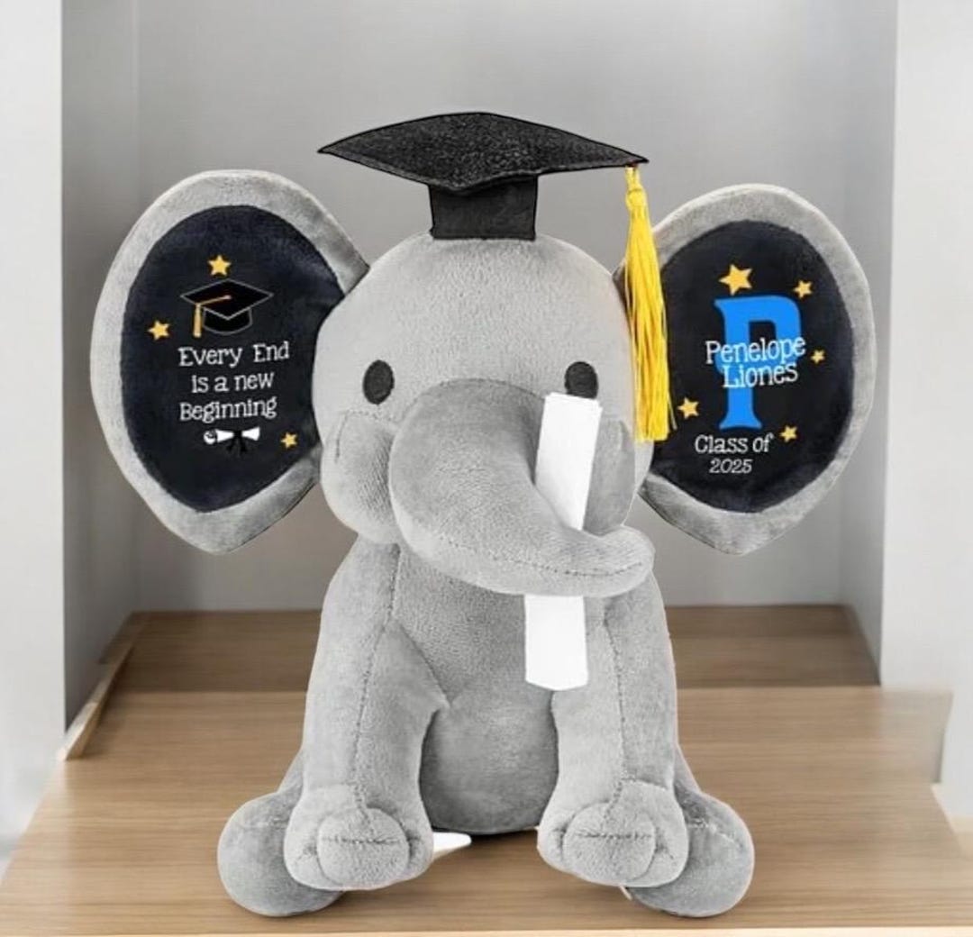 Personalized Elephant, Graduation ,announcement Elephant, Birth Stat ...