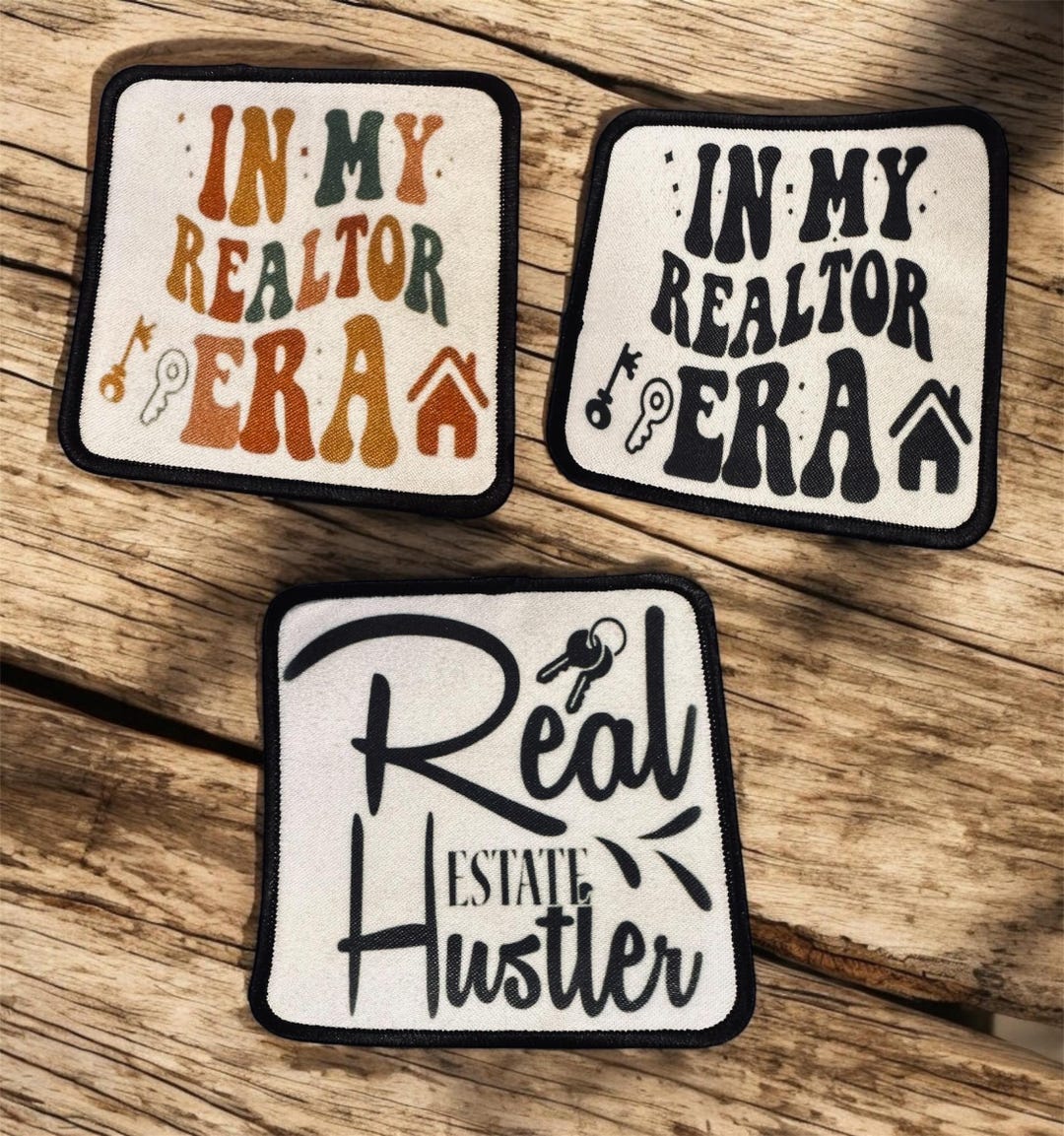 Realtor Iron-on Sublimation Patches – Real Estate-themed Patches for ...
