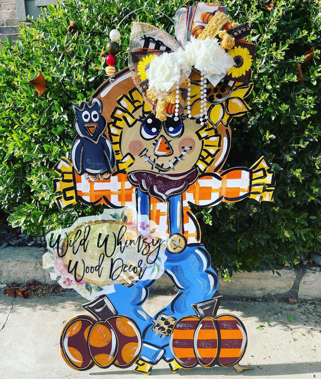 Handsome Scarecrow Door Hanger - Etsy