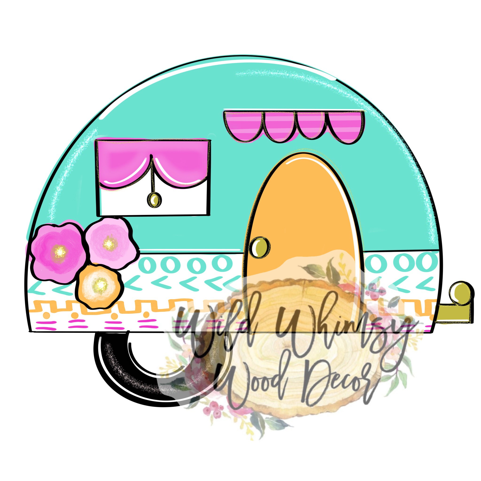 Digital Template Tribal Camper - Etsy
