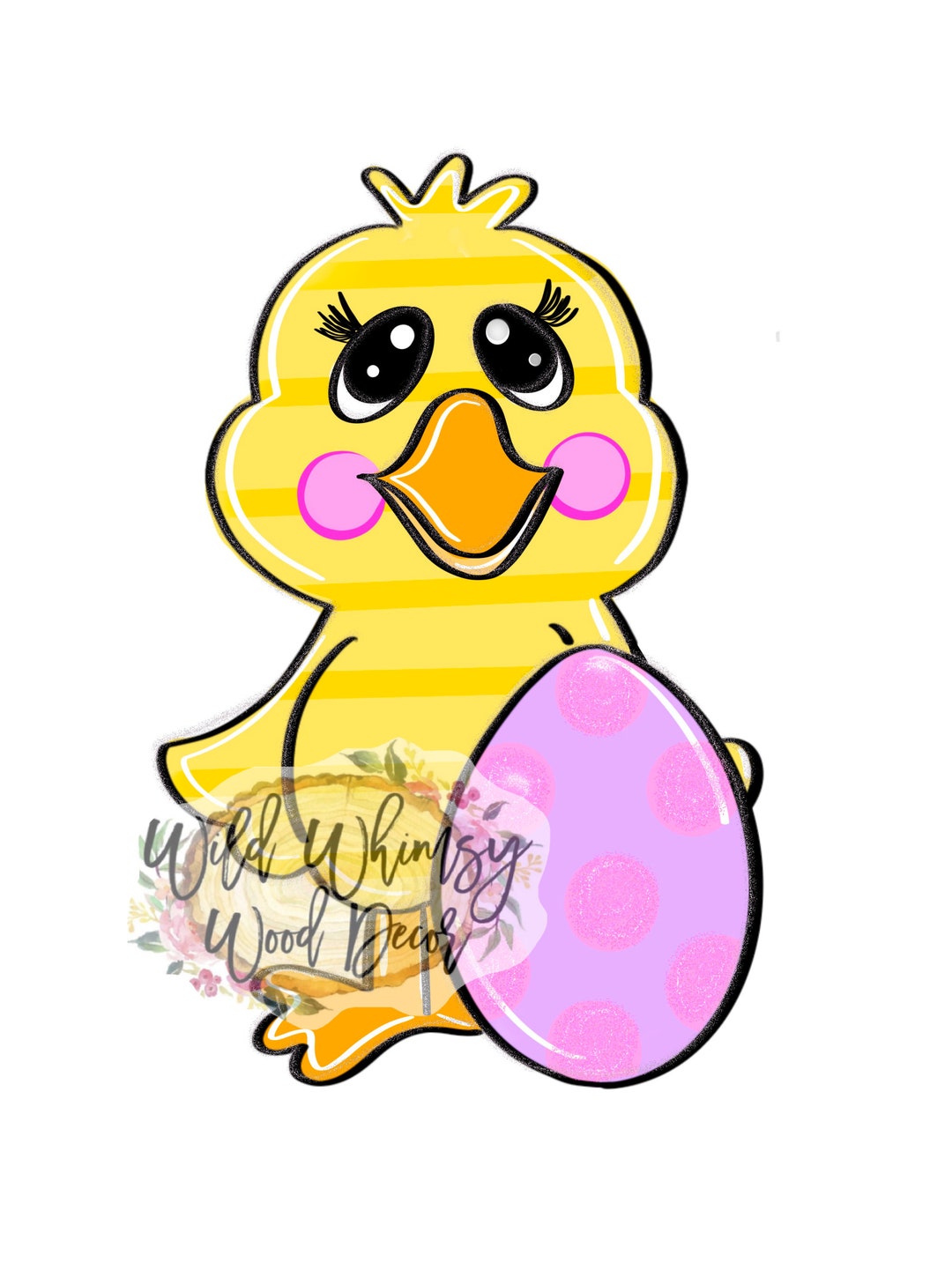 Digital Template Easter Chick With Egg - Etsy