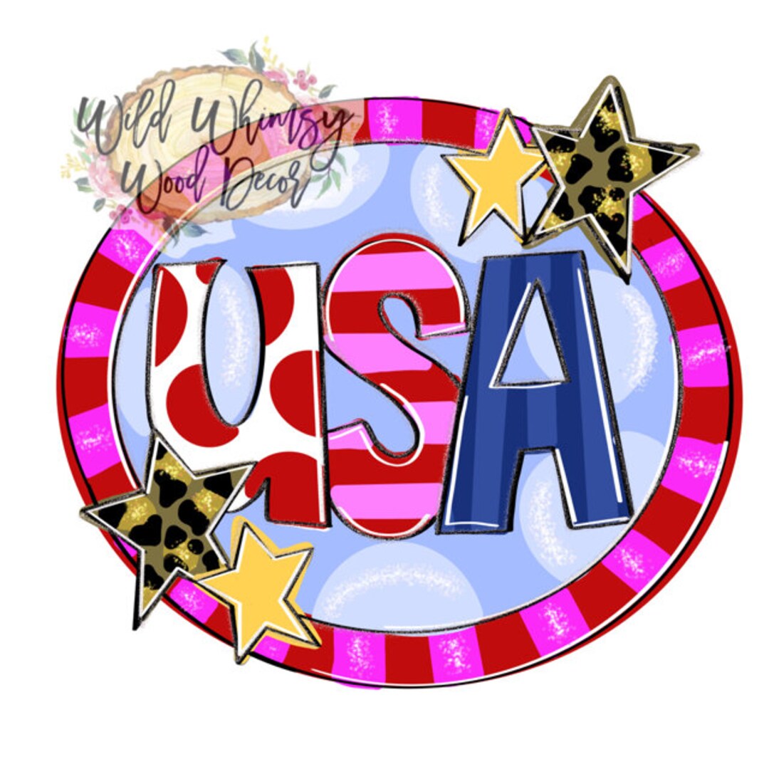 Digital Template Summer Patriotic Usa - Etsy