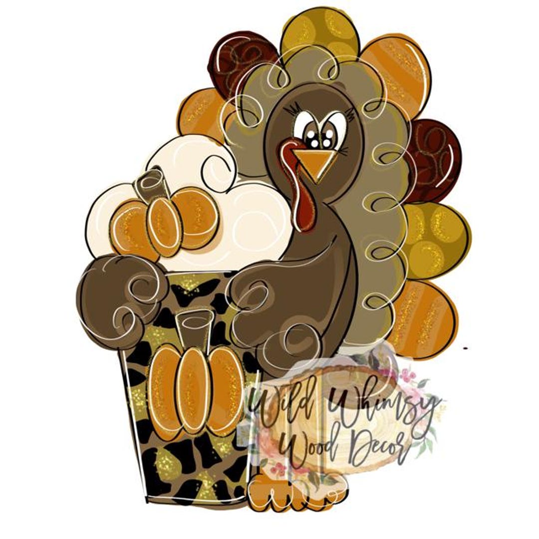 Digital Template Turkey Latte - Etsy