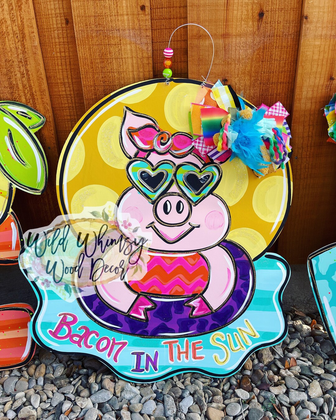 Piggy Float Sun Doorhanger Pre-order - Etsy