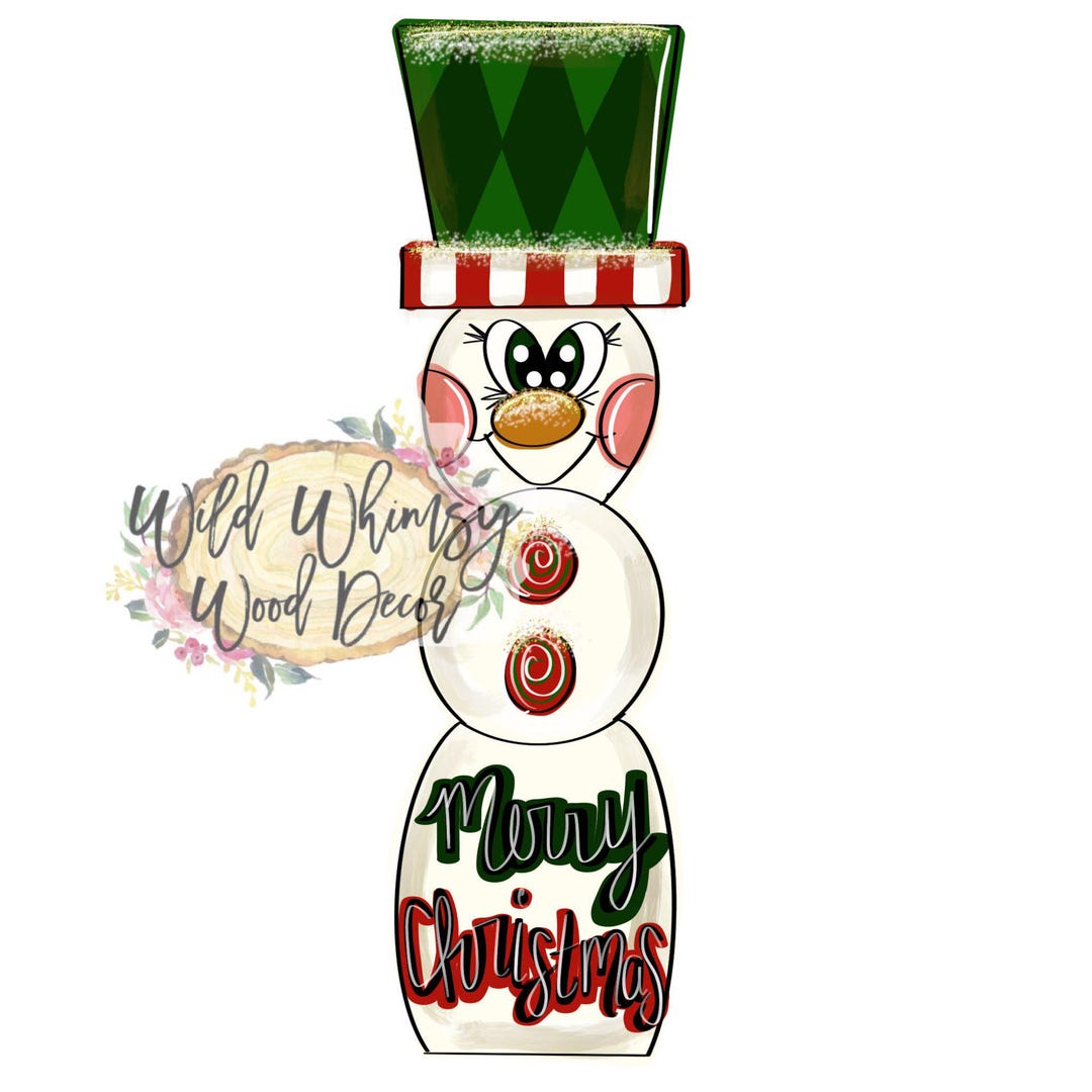 Digital Template Snowman Porch Leaner - Etsy