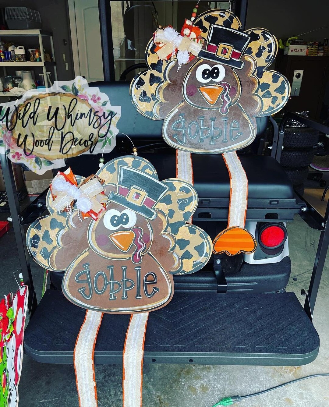 Turkey Ribbon Legs Door Hanger - Etsy