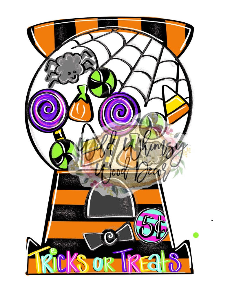 Digital Template Halloween Candy Machine - Etsy