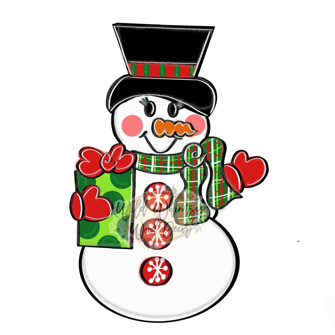 Digital Template Snowman Christmas - Etsy