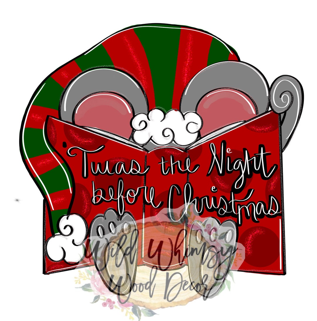 Digital Template Christmas Mouse - Etsy