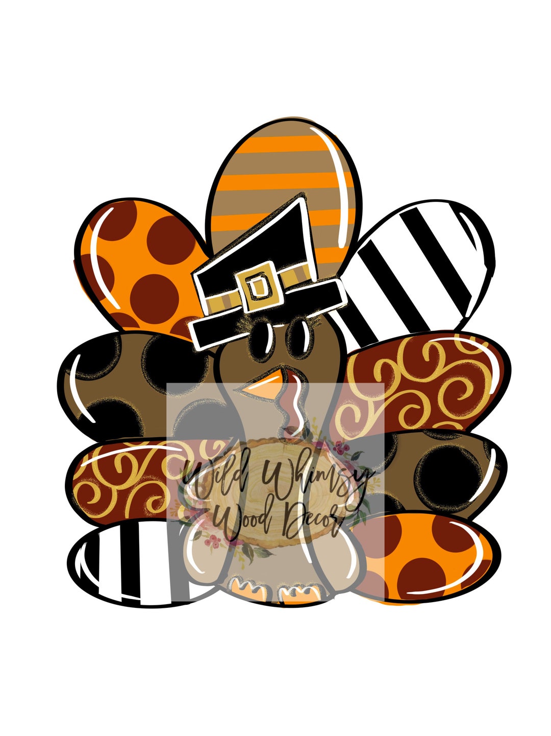 Digital Template Fall Turkey - Etsy