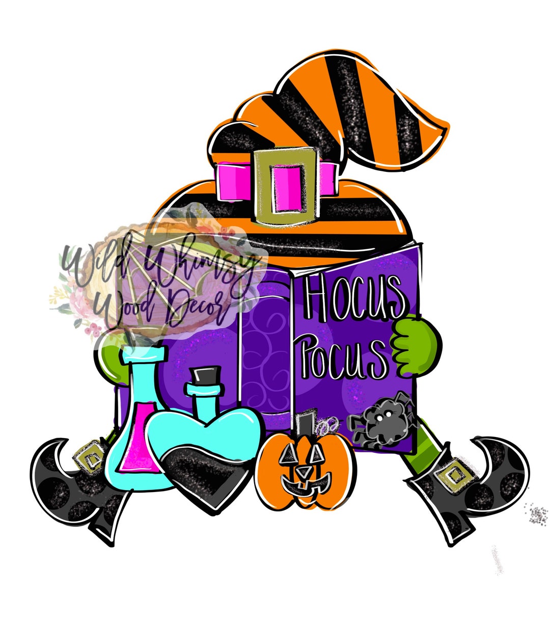 Digital Template Witch Book - Etsy