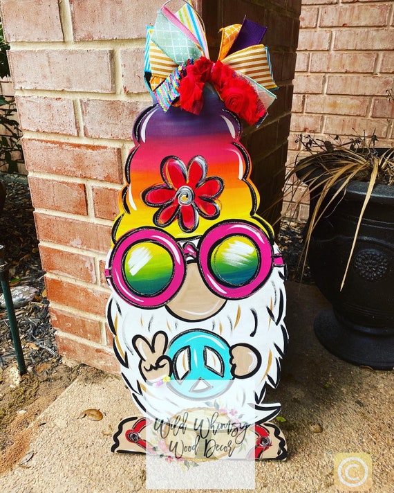 Hippy Groovy Gnome Doorhanger Pre-order | Etsy