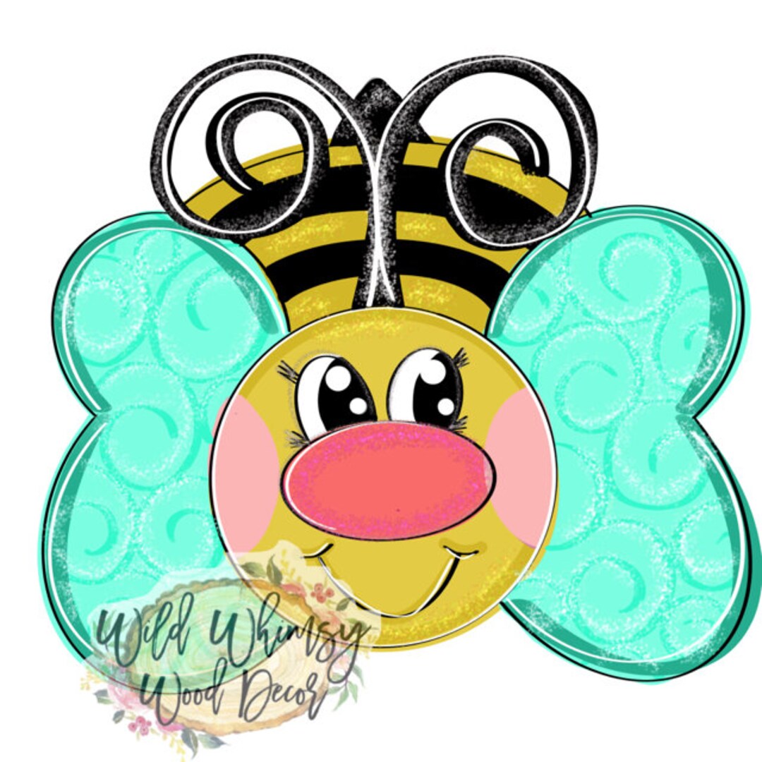 Digital Template Happy Spring Bee - Etsy