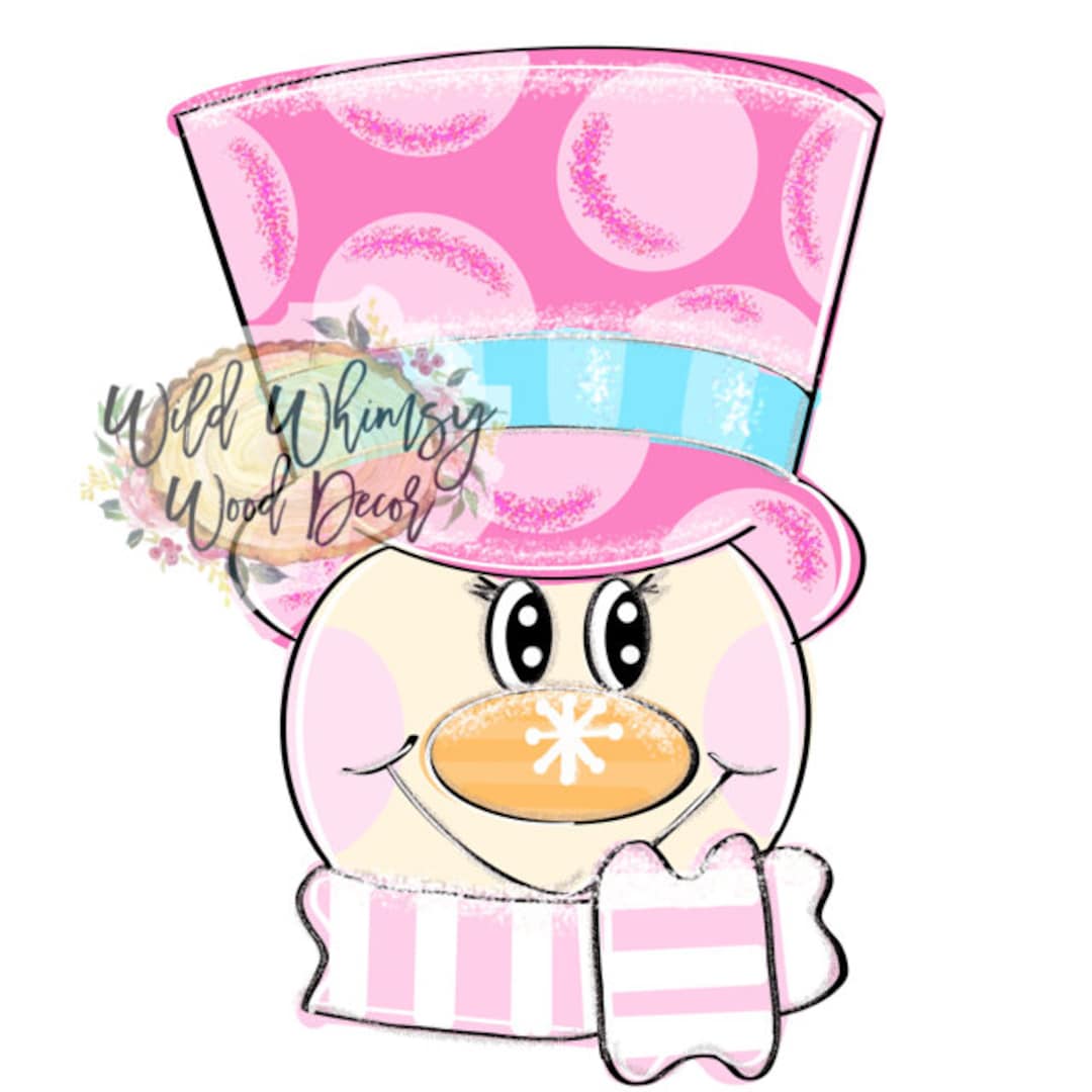 Digital Template Winter Snowman - Etsy