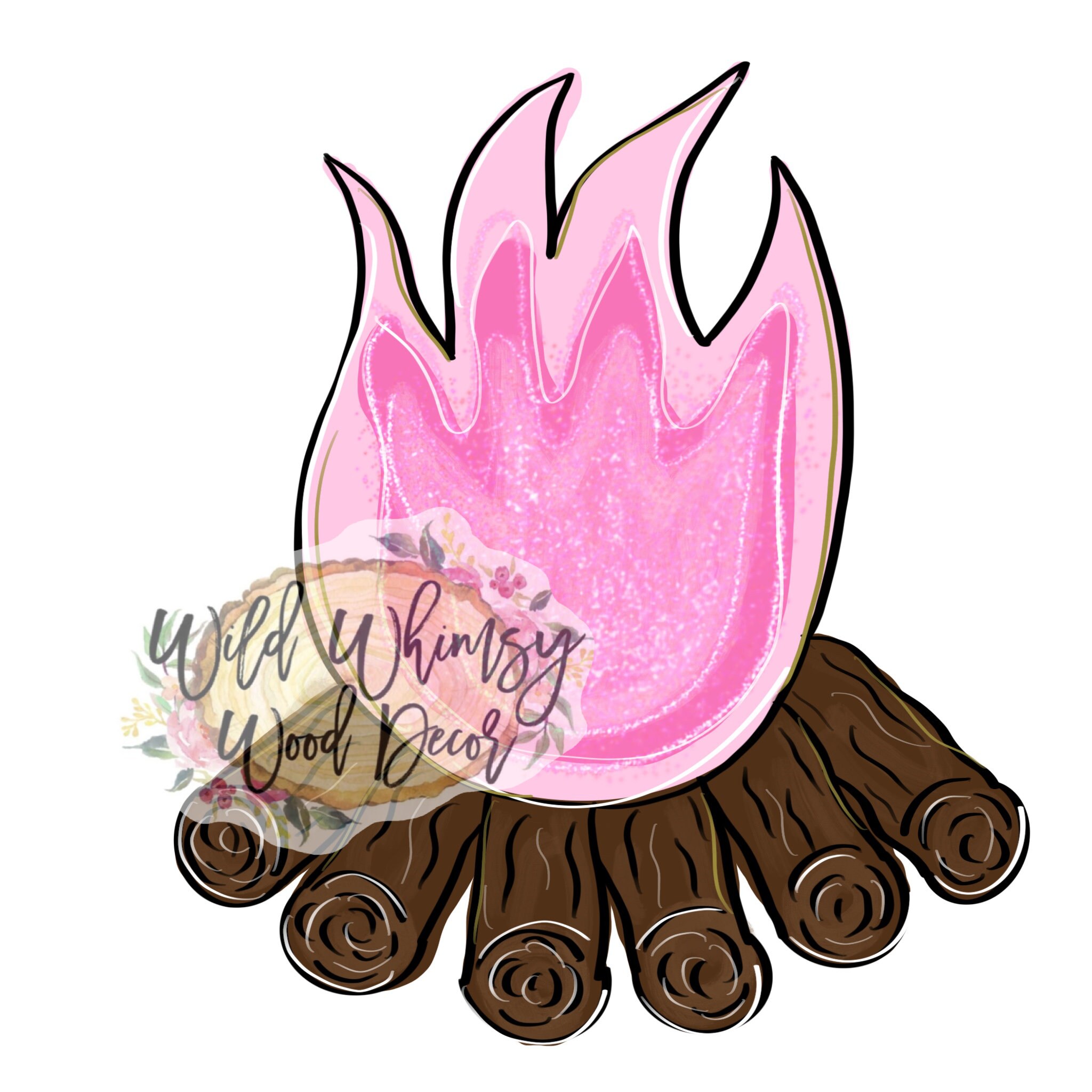 Digital Template Tribal Camp Fire - Etsy