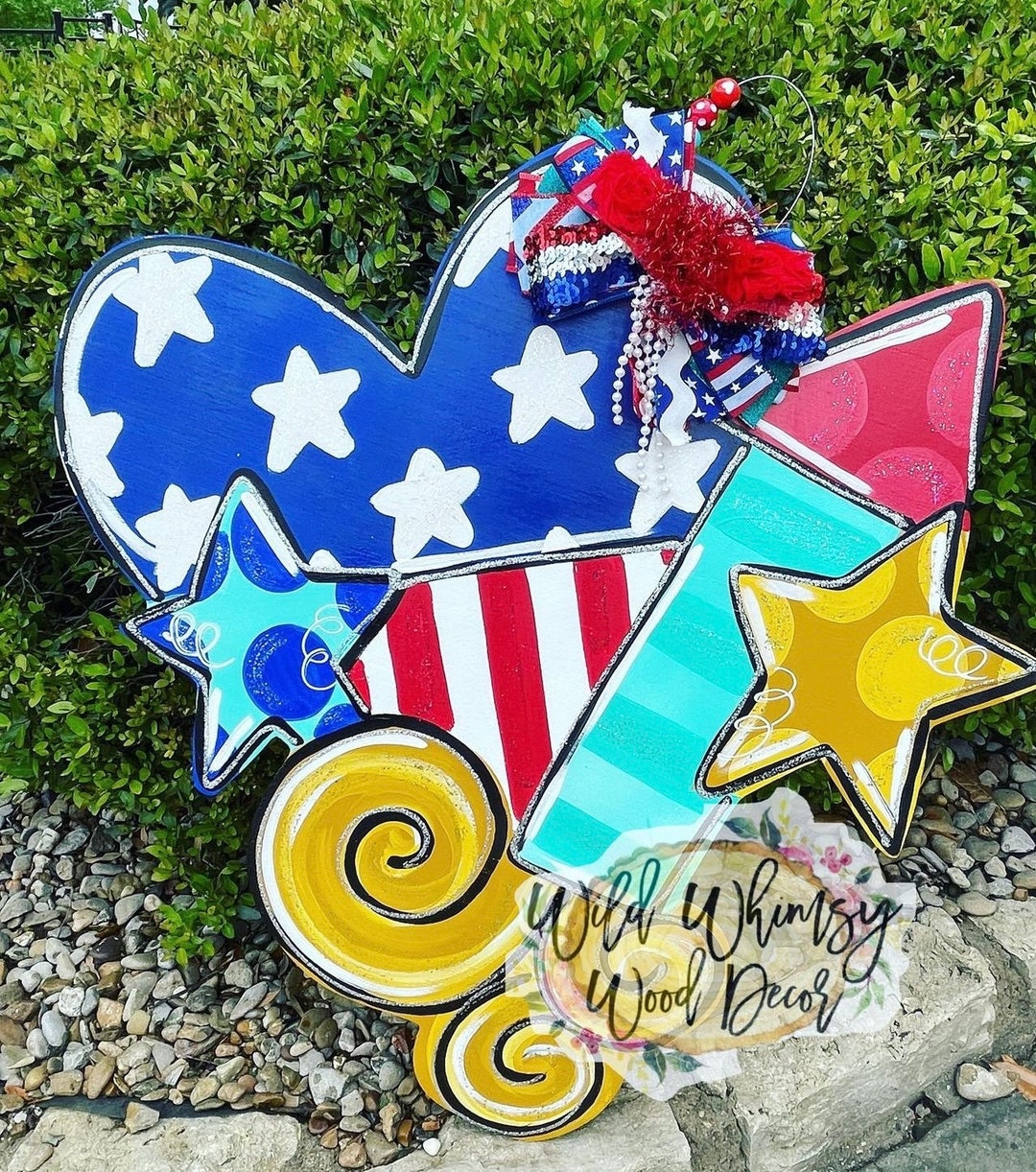 Firework Heart Doorhanger Pre-order - Etsy