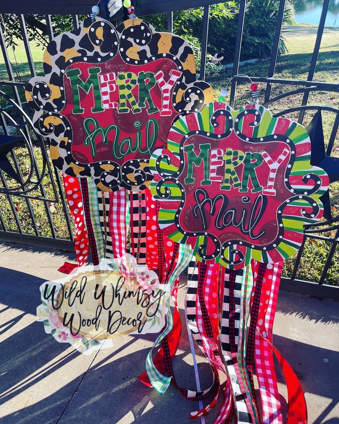 One Ribbon Merry Mail Door Hanger Pre-order - Etsy