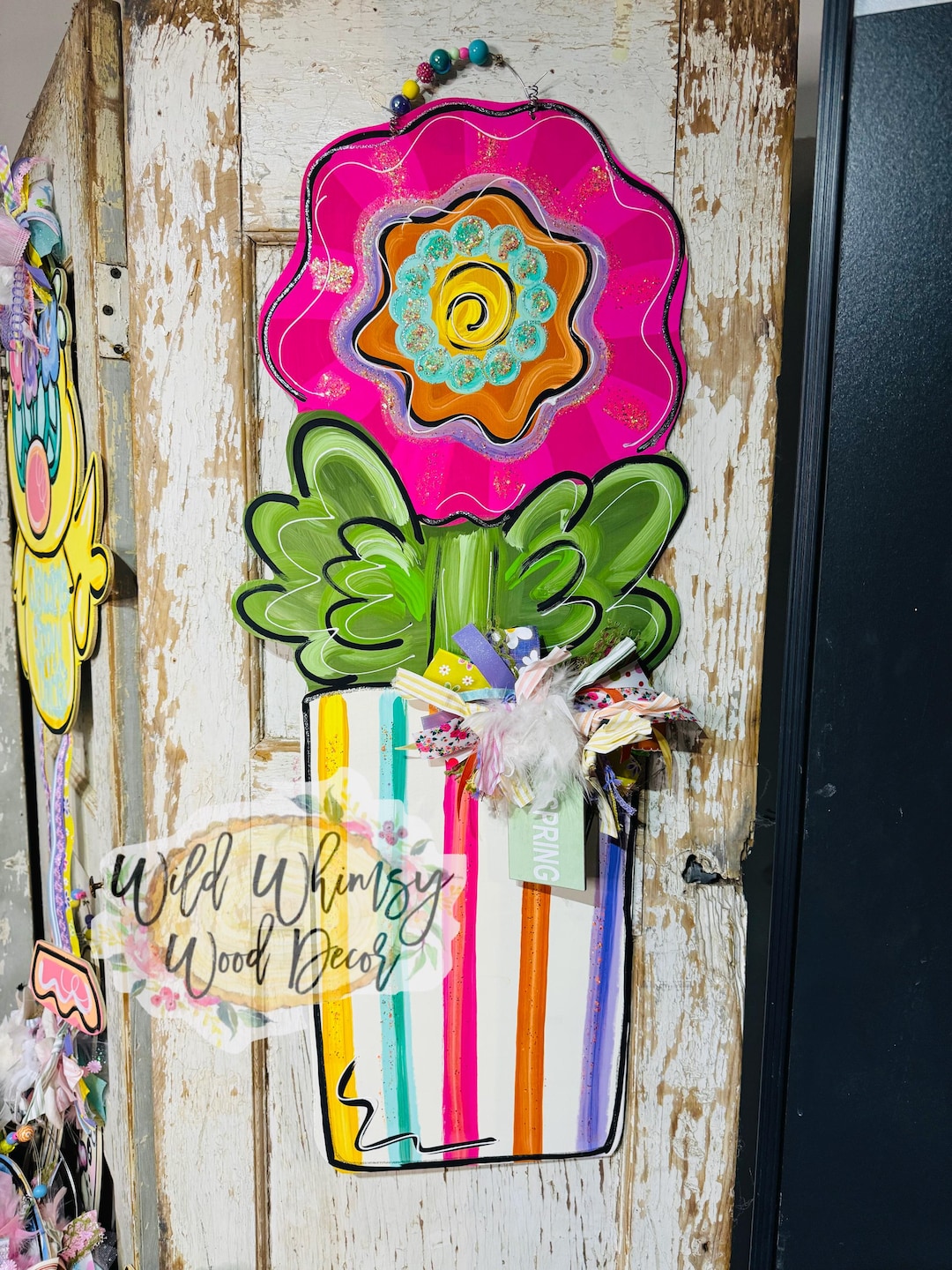 ONE HUGE Flower Doorhanger Pre-order - Etsy