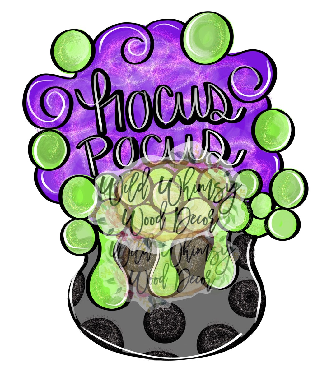 Digital Template Hocus Pocus Witch - Etsy