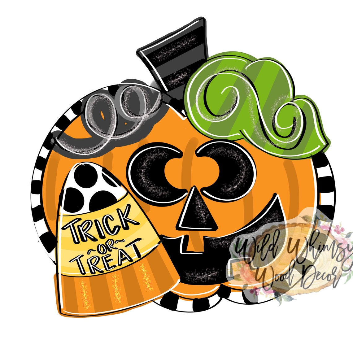 Digital Template Candy Corn Jack - Etsy