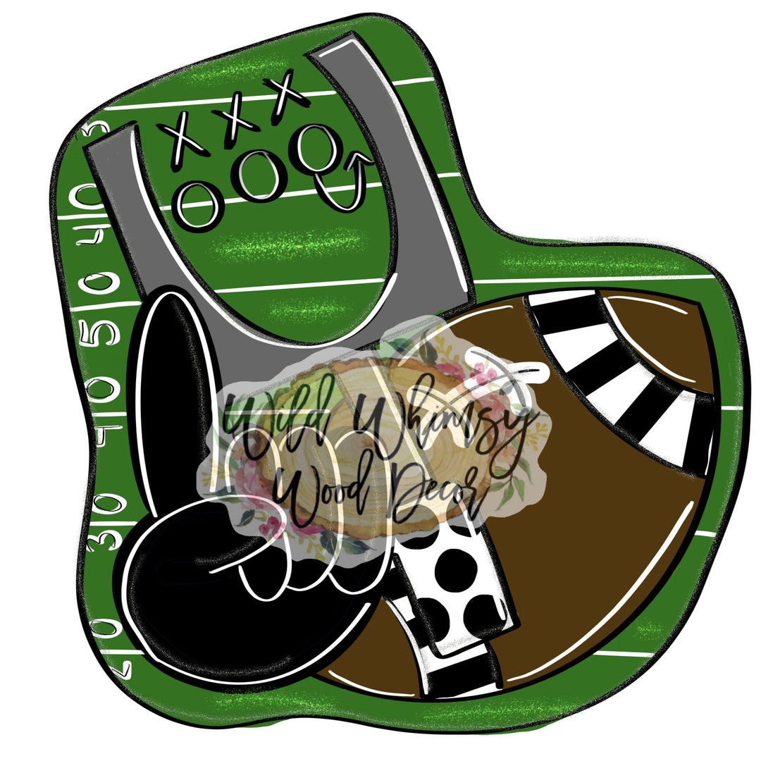 Digital Template Football Number One - Etsy