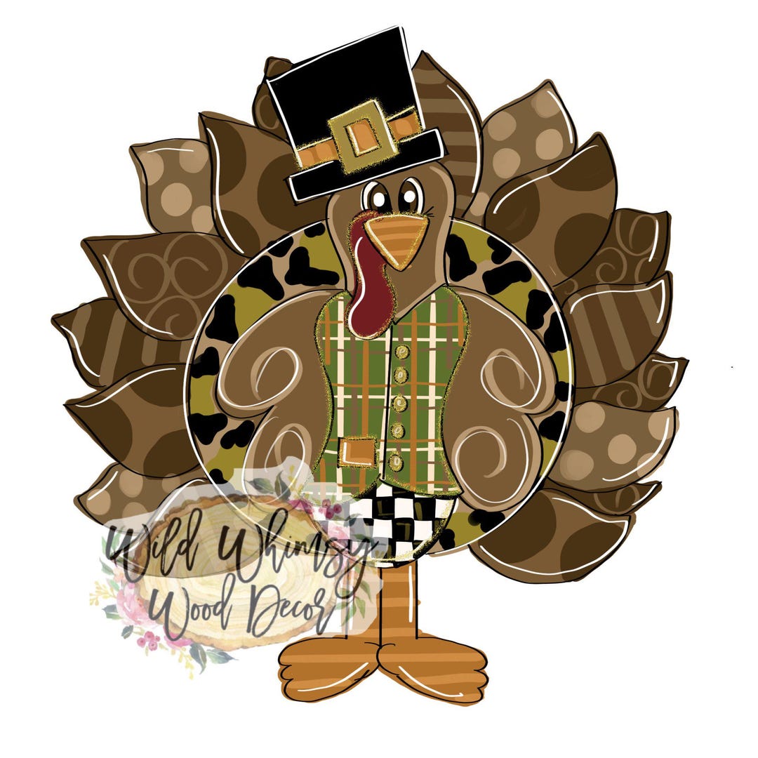 Digital Template Fall Turkey - Etsy