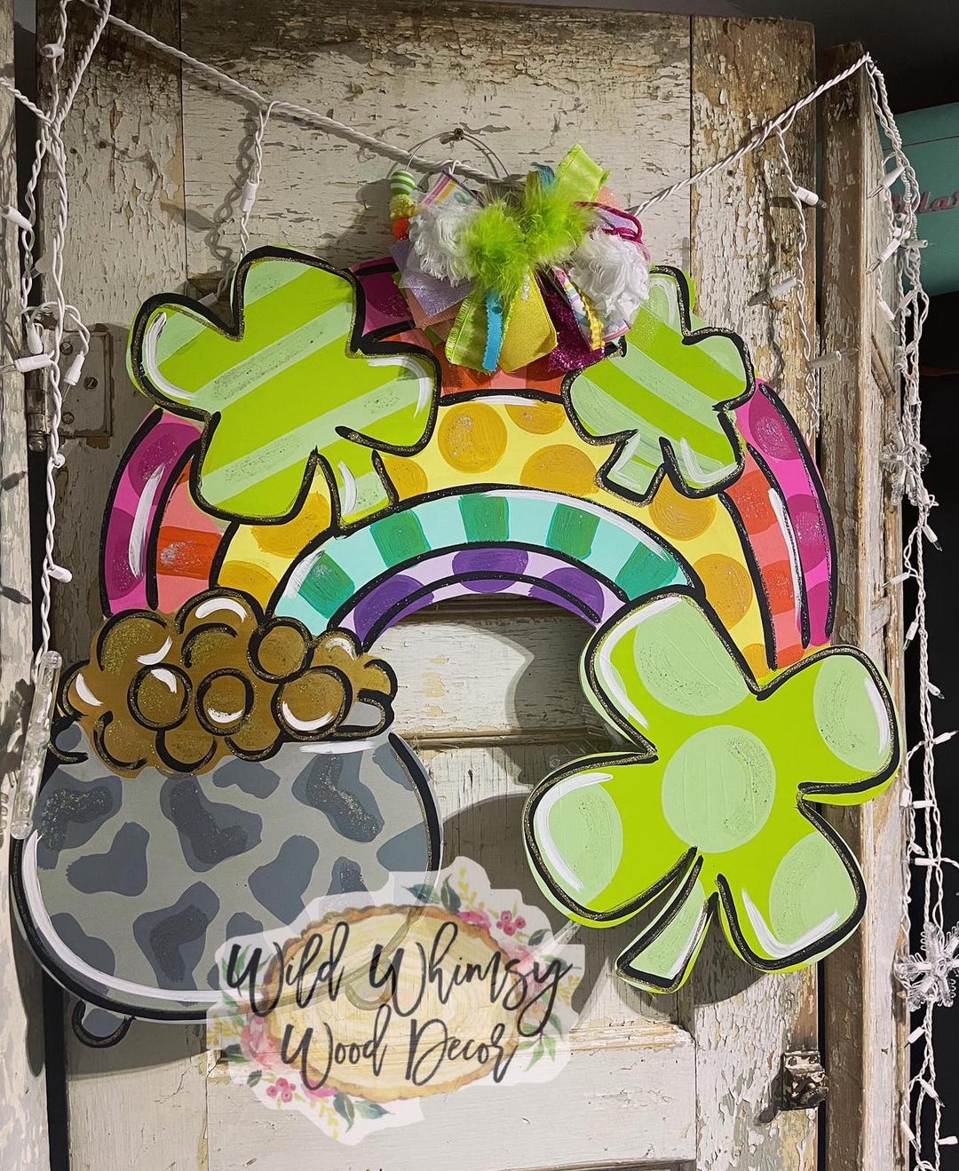 Lucky Rainbow Doorhanger Pre-order - Etsy