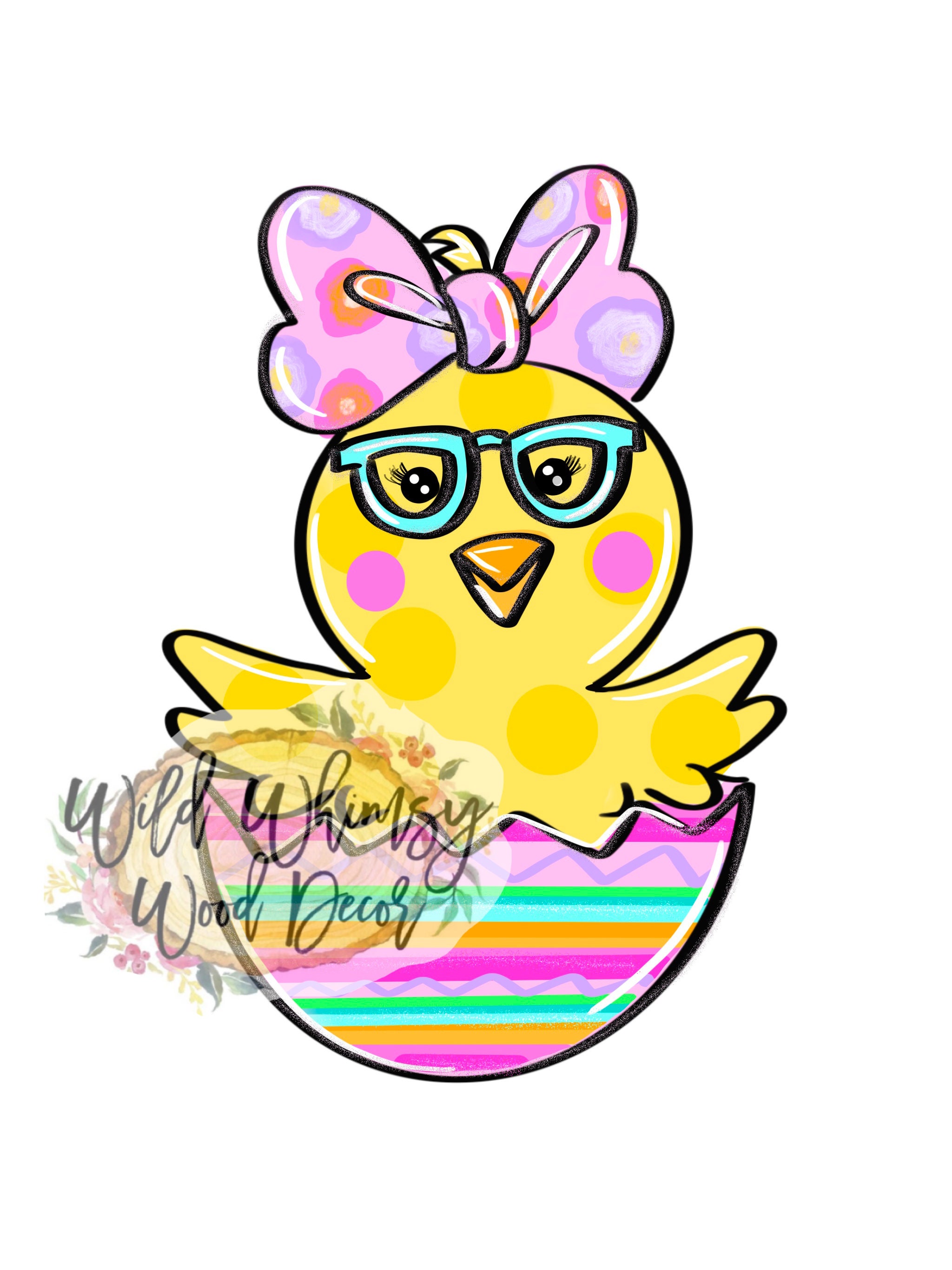 Digital Template Easter Chick in Egg - Etsy
