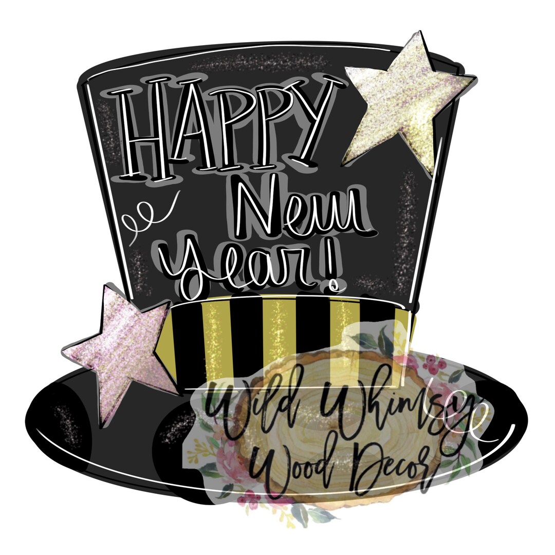 Digital Template New Years Hat - Etsy